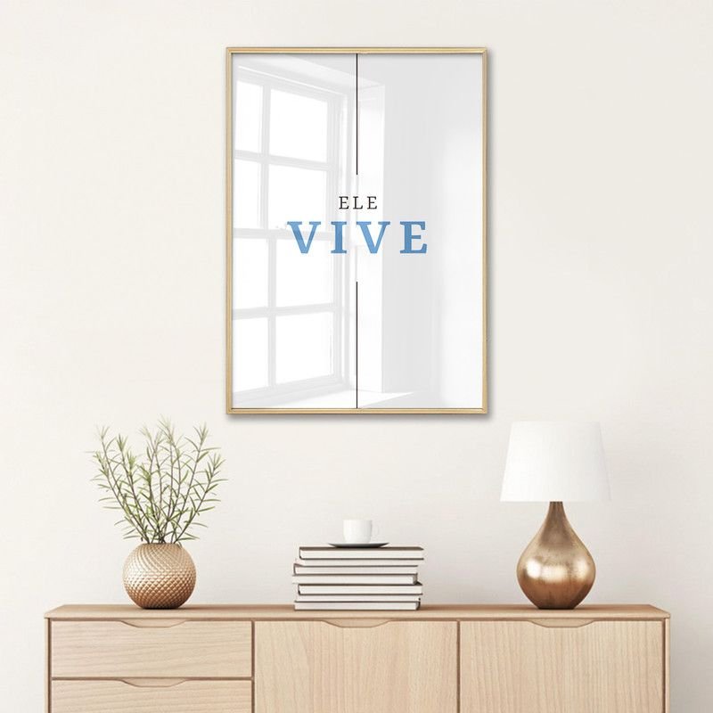 Quadro Decorativo com Vidro Para Sala Minimalista Religioso Fé Frase ...